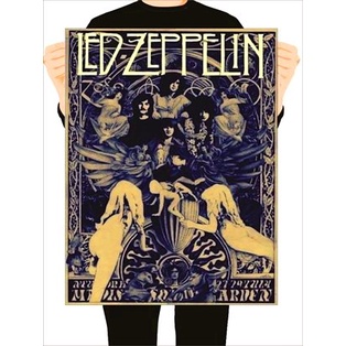 Poster A3 Banda Rock / Música - Led Zeppelin - 27 - Escorrega o Preço