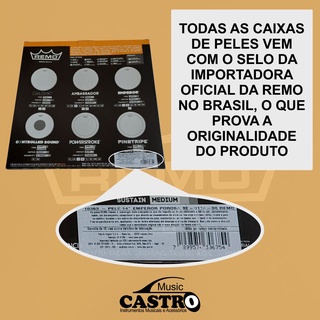 kit de Peles de Bateria 10-12-14 emperor tom surdo porosa remo Usa filme duplo coated | Shopee ...