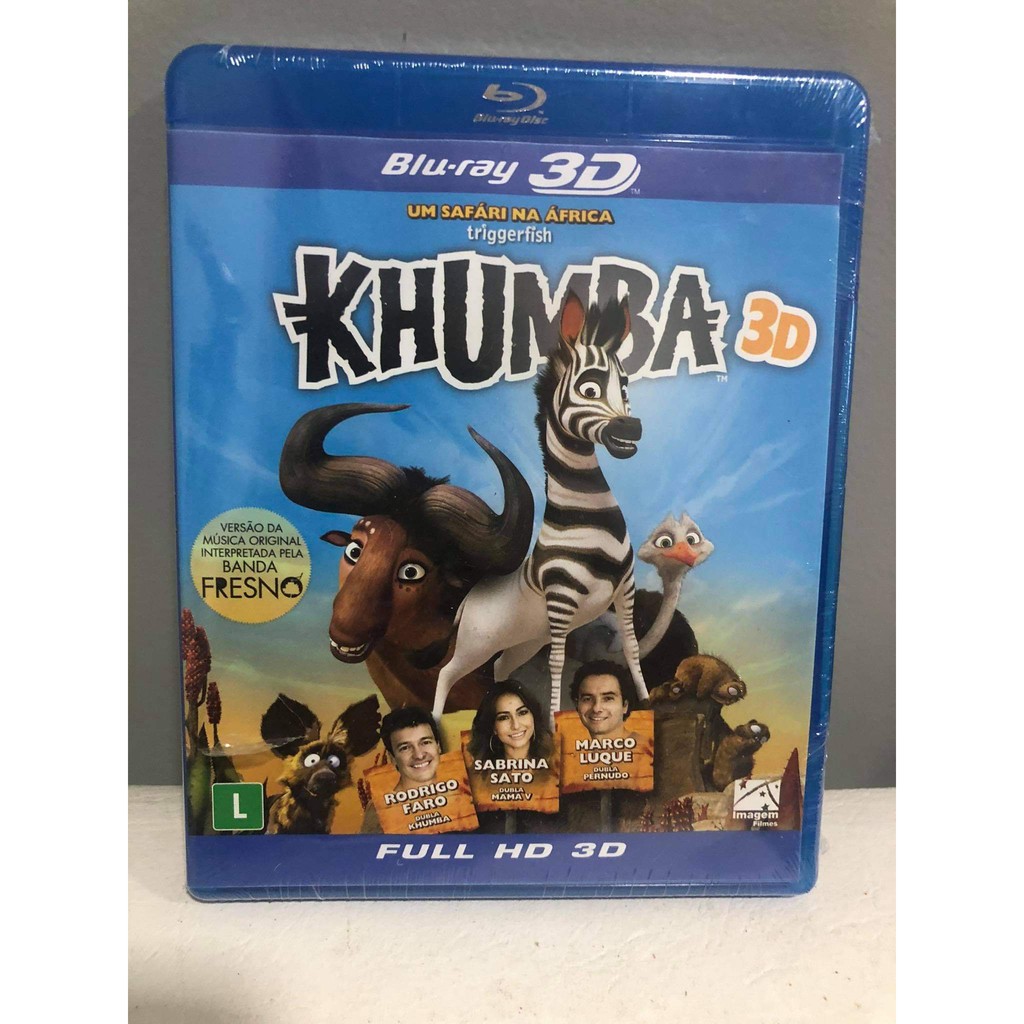 Blu-ray 3d + 2d Khumba - Lacrado | Shopee Brasil