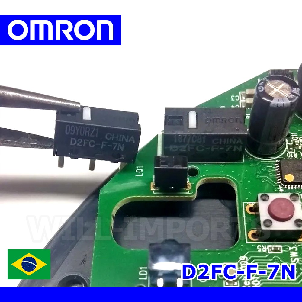Micro Switch D2FC-F-7N Omron Mouse Razer Logitech Duplo Clique - Corre Que Ta Baratinho