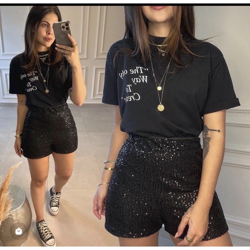 short de paete forrado com paete na frente e atrás | Shopee Brasil