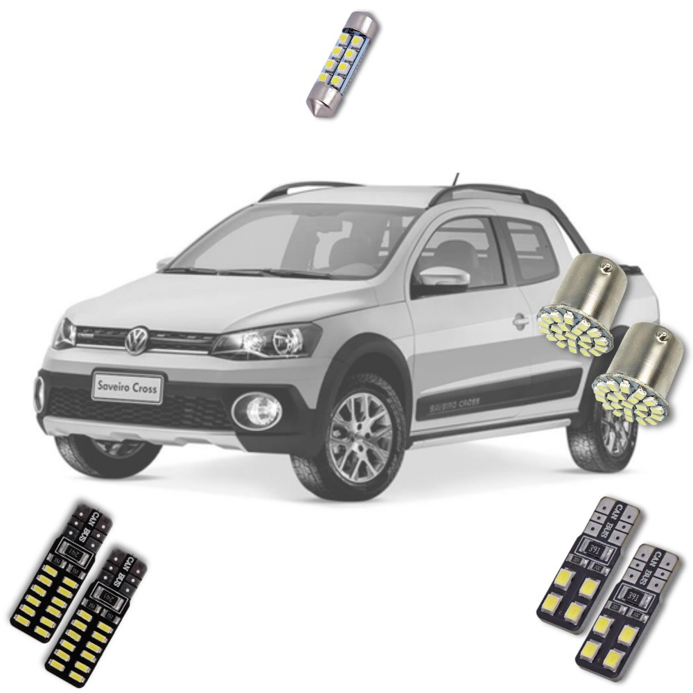 Kit Led Volkswagen Saveiro Cross G6 2012 a 2018 a Pronta Entrega ...