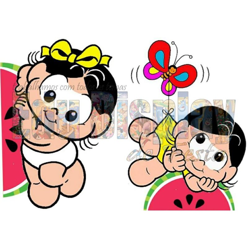 Magali baby kit decoração de festa infantil 4 display de 20cm | Shopee ...