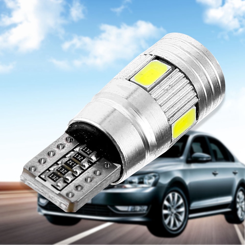 T10 Lâmpada LED Para Carro Com 7 Cores/Lateral/Pisca-Ror Canbus Livre Xenon 6 SMD | Shopee Brasil