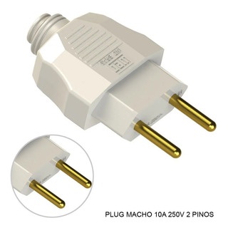WEG Plug Macho 10A 2p 180graus Preto - Escorrega o Preço