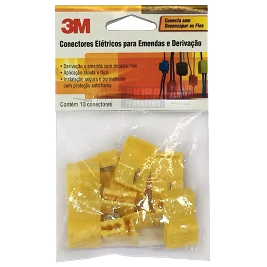 CONECTOR 3M EMENDA E DERIV. 2,5MM IDC 562 C/10 | Shopee Brasil