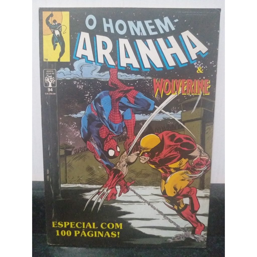 Hq Homem-aranha 94 Especial C/ Wolverine - Formatinho Abril 1991 Rjhm | Shopee Brasil