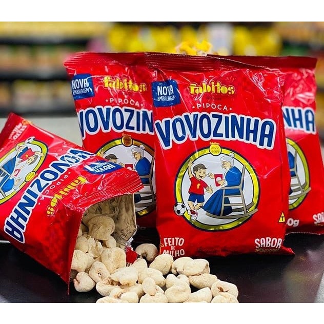 Pipoca Doce Vovozinha 30 Pacotes Pequeno 18gr cada Kit Festa Junina ...