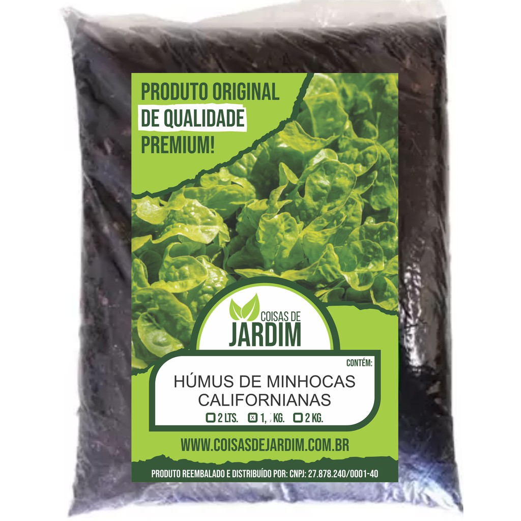 Húmus de Minhocas Californianas Adubo Natural Para Plantas Flores ...