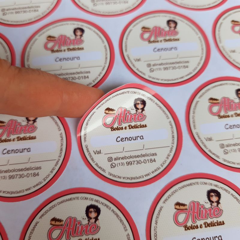 200 Adesivos personalizados - etiquetas adesivas para embalagens - Faz a Boa!