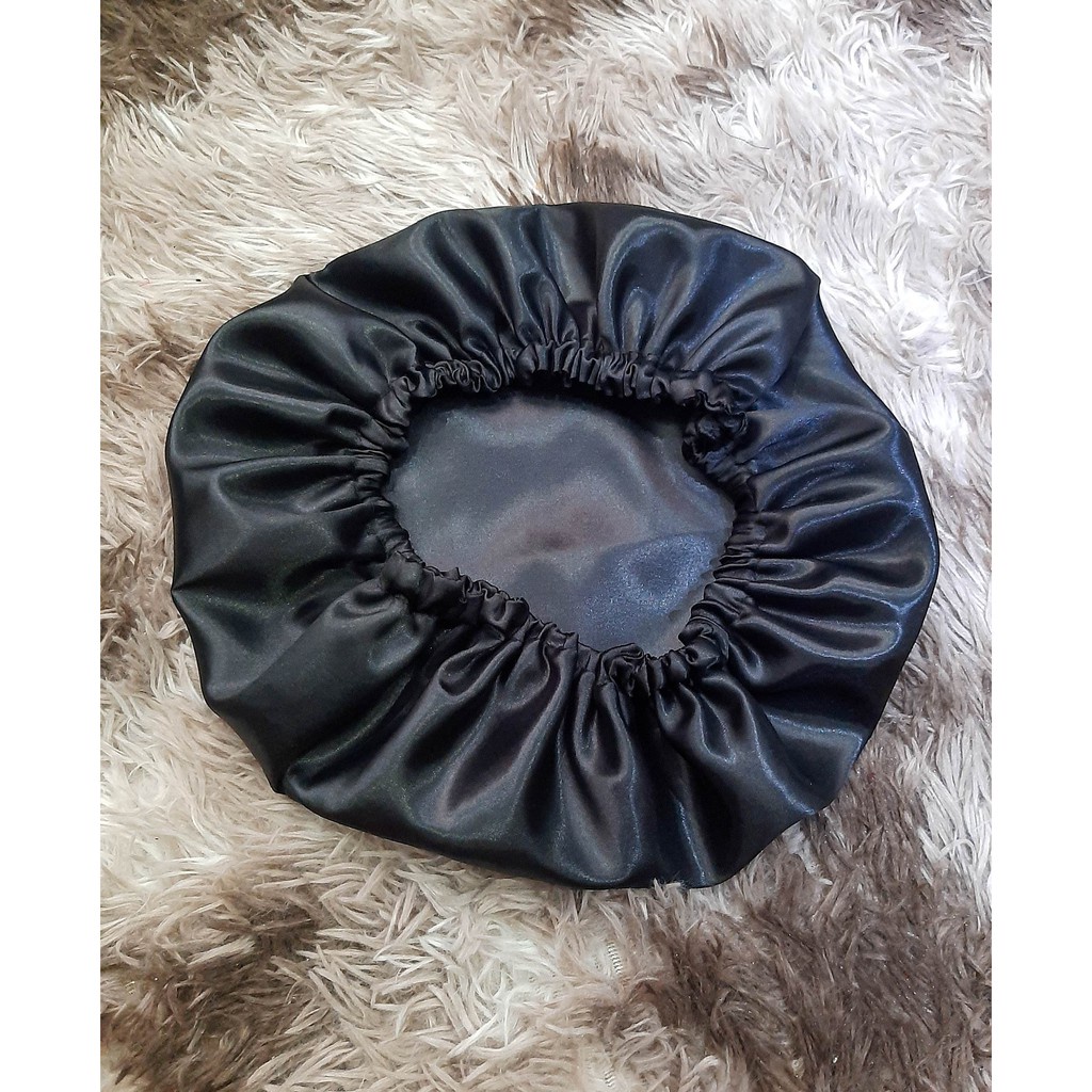 TouCA de Cetim Preta Dupla-Face antifrizz N12 | Shopee Brasil
