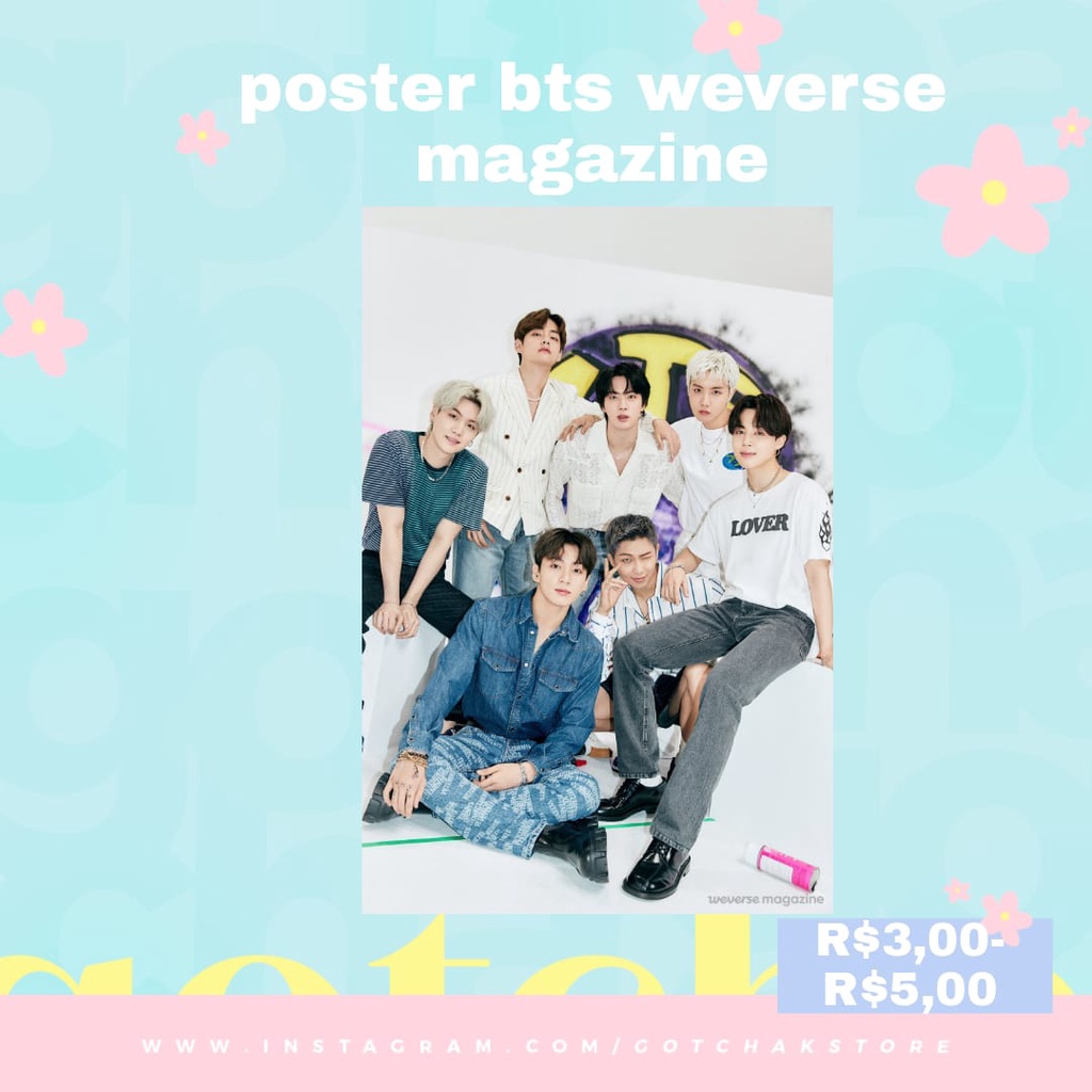 Poster bts magazine | poster A4 & A5 fanmade | Shopee Brasil