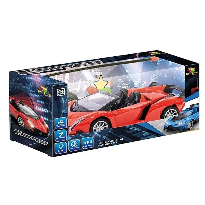 Carrinho Controle Remoto 7 Funções Bugatti | Shopee Brasil