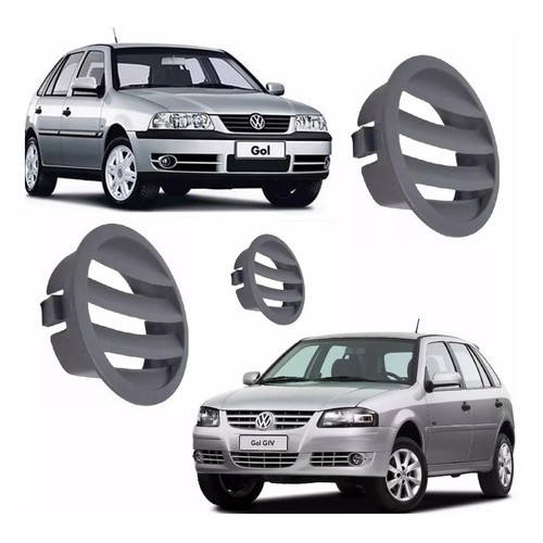 Difusor De Ar Painel Superior Gol Parati Sav G3 / G4 Cinza Nova ...