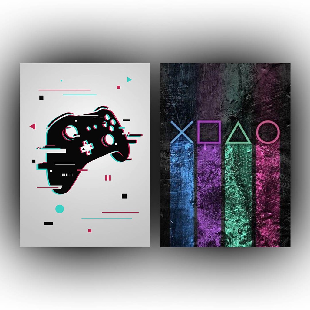 Quadro Decorativo Geek Jogos Playstation Games Quarto - Escorrega o Preço