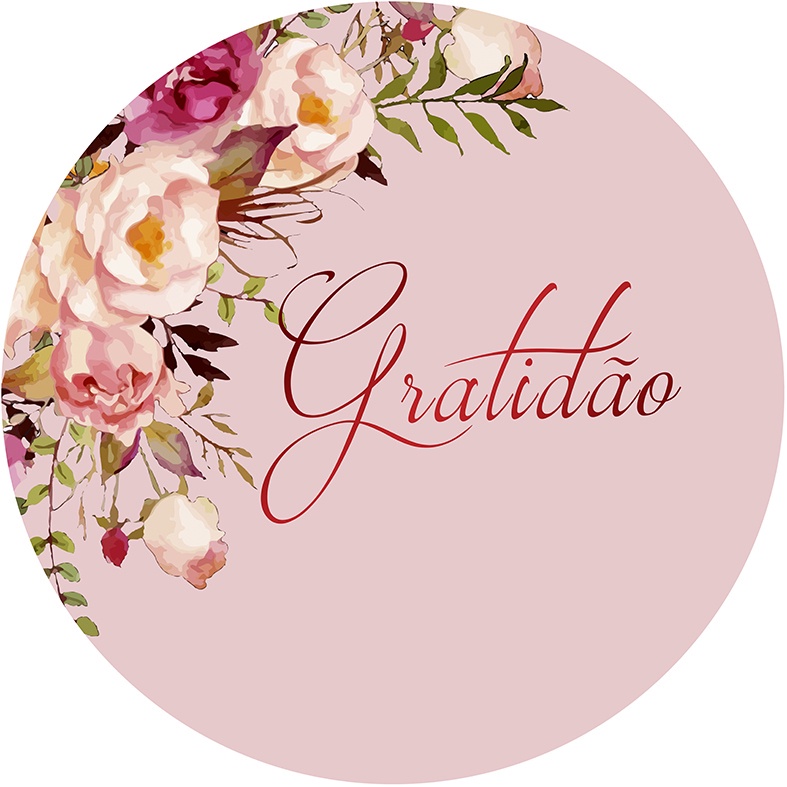 Painel Redondo Tecido Sublimado com/elástico Gratidão 11 | Shopee Brasil