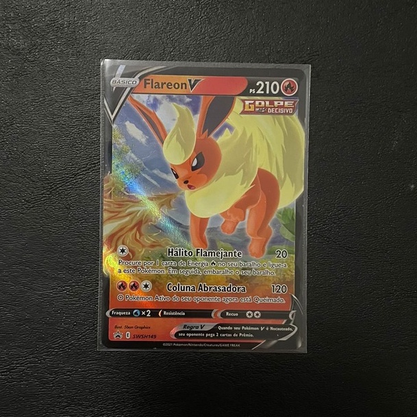 Carta Promo Flareon-V - Pokemon TCG | Shopee Brasil
