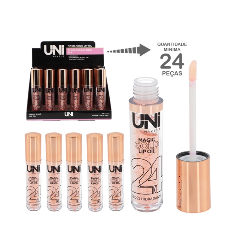 GLOSS HIDRATANTE 24K MAGIC GOLD LIP OIL 3,9ML | Shopee Brasil