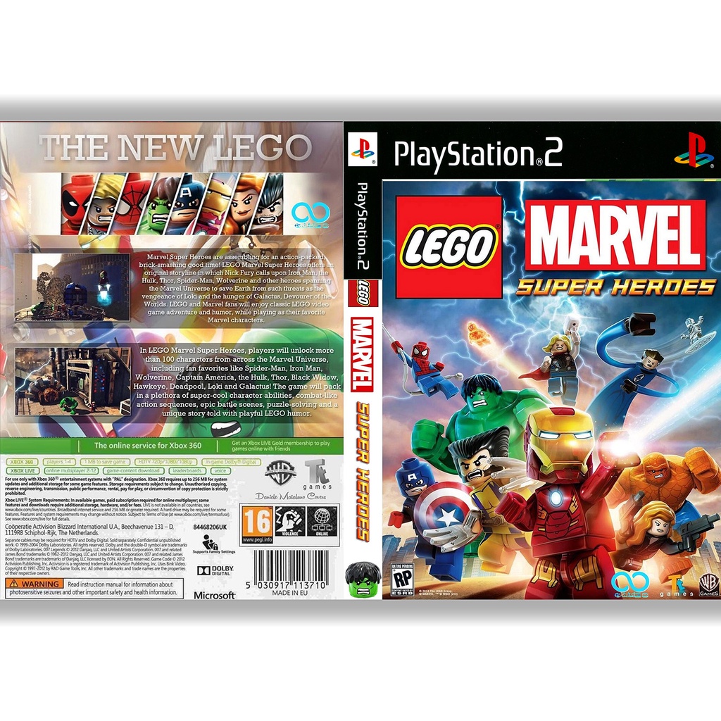 Ps2 Cassete: LEGO Marvel Super Herois | Shopee Brasil