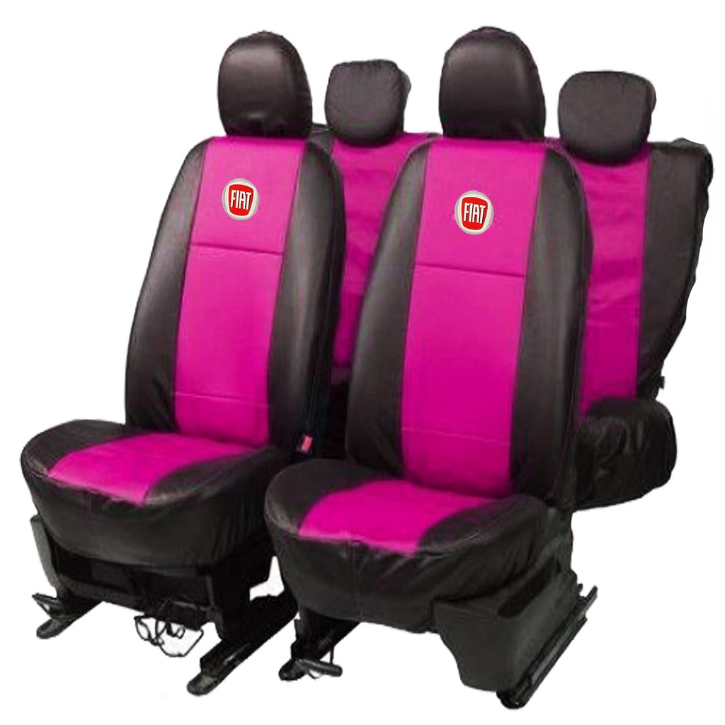 Capa Banco Carro (Preta/Rosa/Vermelha/Azul/Grafite/Bege) Couro Fiat ...