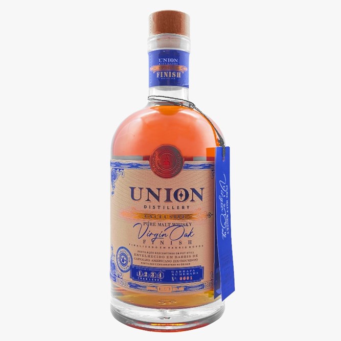 Pure Malt Whisky Virgin Oak Finish Union Distillery 750ml | Shopee Brasil