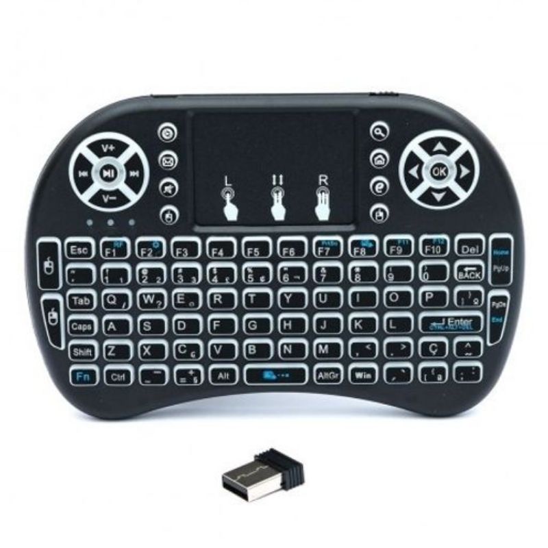 Mini Teclado Led Controle Bluetooth Para Smart Tv Box | Shopee Brasil