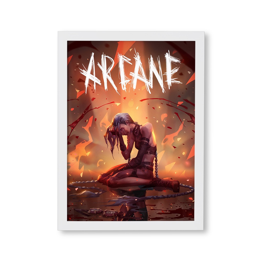 Quadro Arcane Com Moldura E Vidro | Shopee Brasil