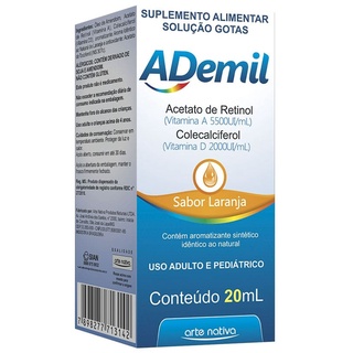 Vitamina Ademil 20ml - Vit A, Vit D. Mesmo Que Ad-til Adtil | Shopee Brasil