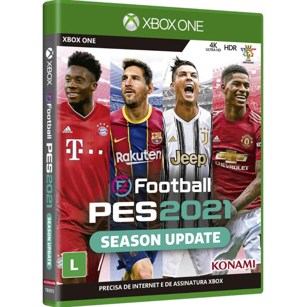 Xbox One - EFootball Pro Evolution Soccer 2021 - PES 2021 | Shopee Brasil