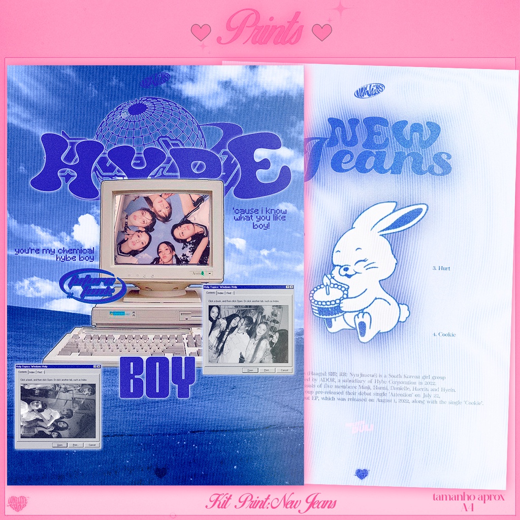 NewJeans Kit Posters fanmade | Shopee Brasil