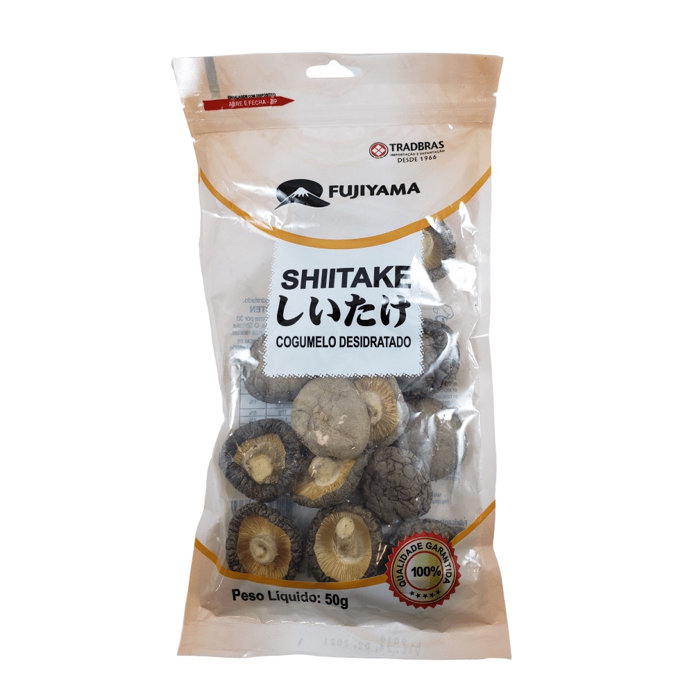 Cogumelo Shitake Seco Inteiro Fujiyama 50g | Shopee Brasil