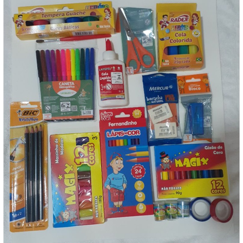 Kit Material Escolar Shopee Brasil