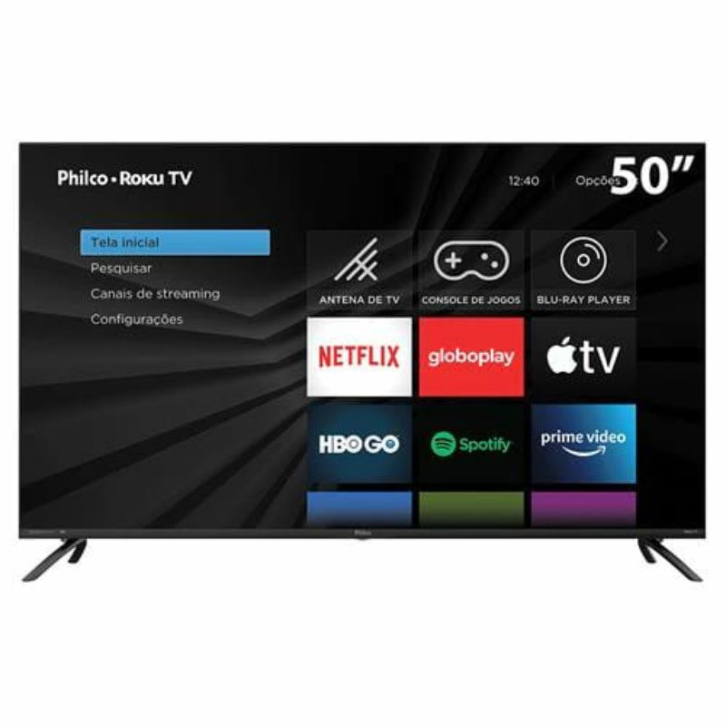 Smart TV LED 50" UHD 4K Philco Roku TV com Processador Quad Core, GPU ...