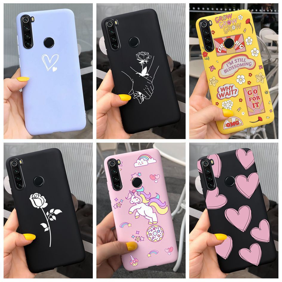 Xiaomi Redmi Nota 8/8T Pro Pintura Caixa De Silicone Fosca Nota8 8T ...