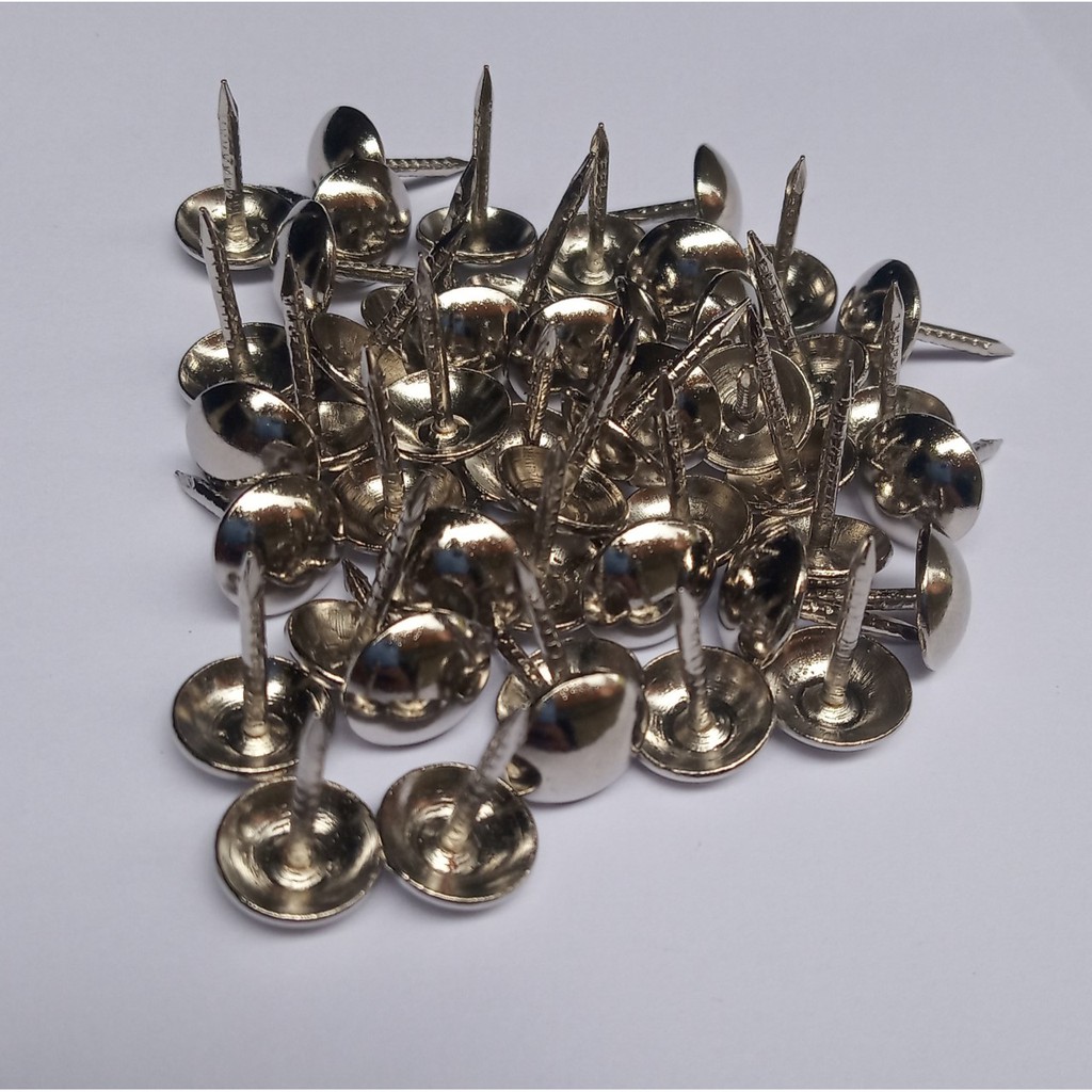 Kit 150 Tachinhas Tachas Prata Para Madeira, Capitone 10mm | Shopee Brasil