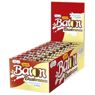 Chocolate Batom/Baton ao leite e chocolate branco Garoto caixa com 30 ...