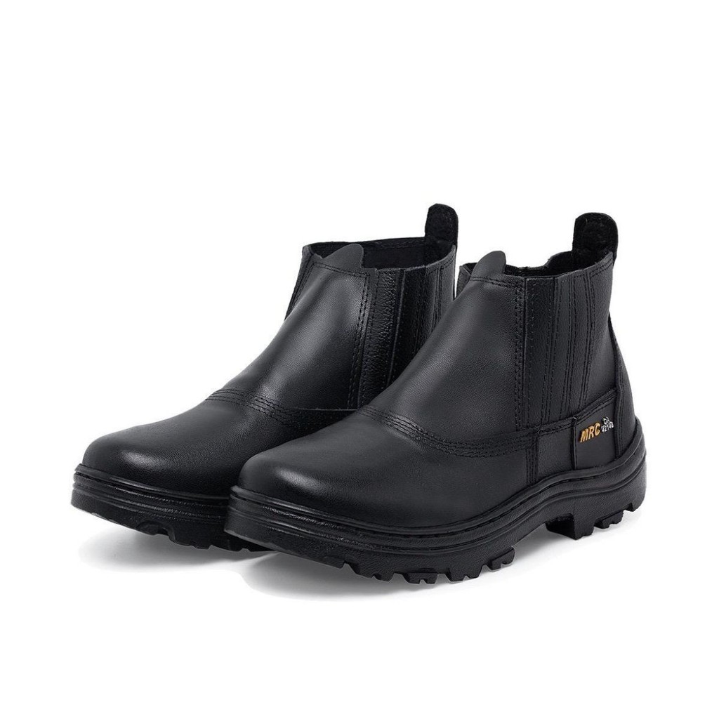 Bota epi segurança com CA elastico em couro trabalho pesado | Shopee Brasil