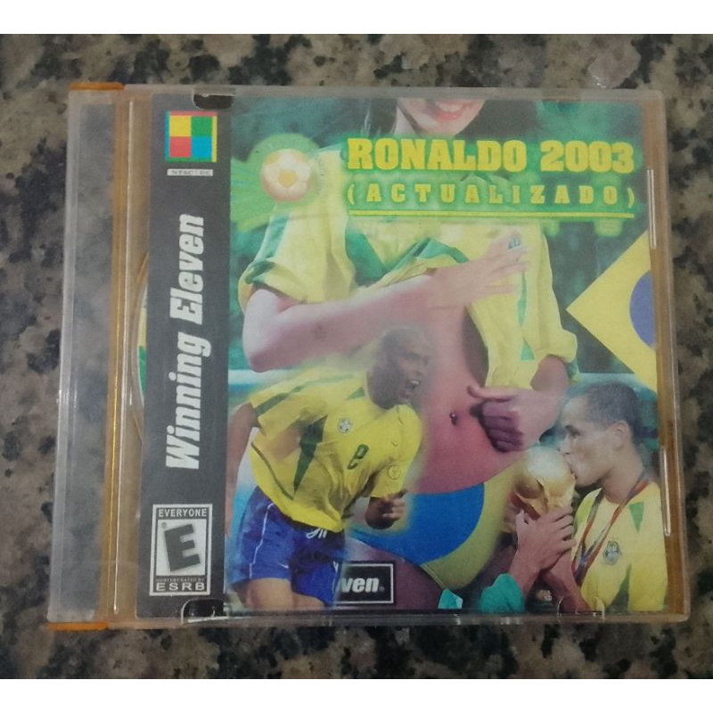 Jogo Do Playstation 1 Ps1 " Ronaldo 2003 " Mídia Física Prata Prensada ...