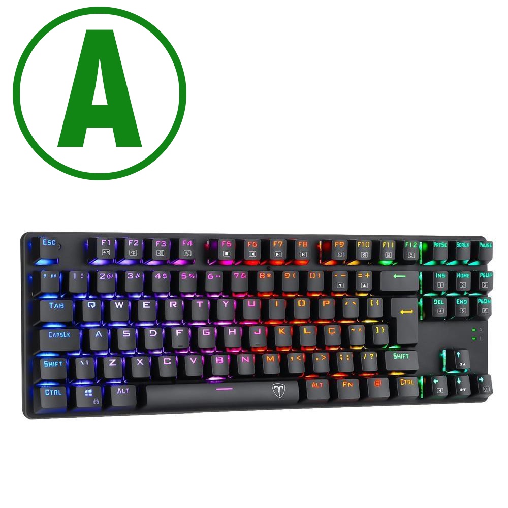 Teclado Mecânico Gamer T-Dagger Bora com Iluminação RGB, Switch Outemu ...