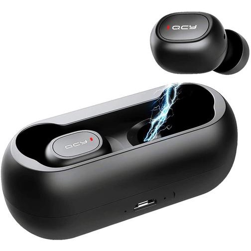 Fone de Ouvido Bluetooth T1C QCY-Preto | Shopee Brasil