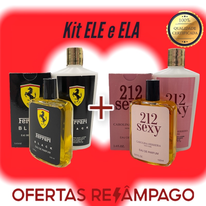 kit 2 Perfume e creme importado leve 2 pague 1 | Shopee Brasil