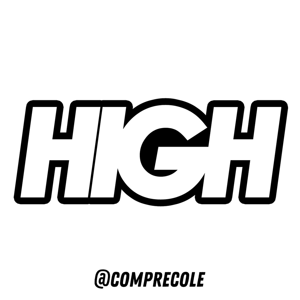 Adesivo HIGH (4x10 cm) marca streetwear em recorte vinil - Escorrega o ...