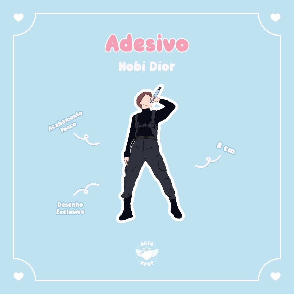 Adesivo J-Hope Hobi Dior BTS Fanmade | Shopee Brasil