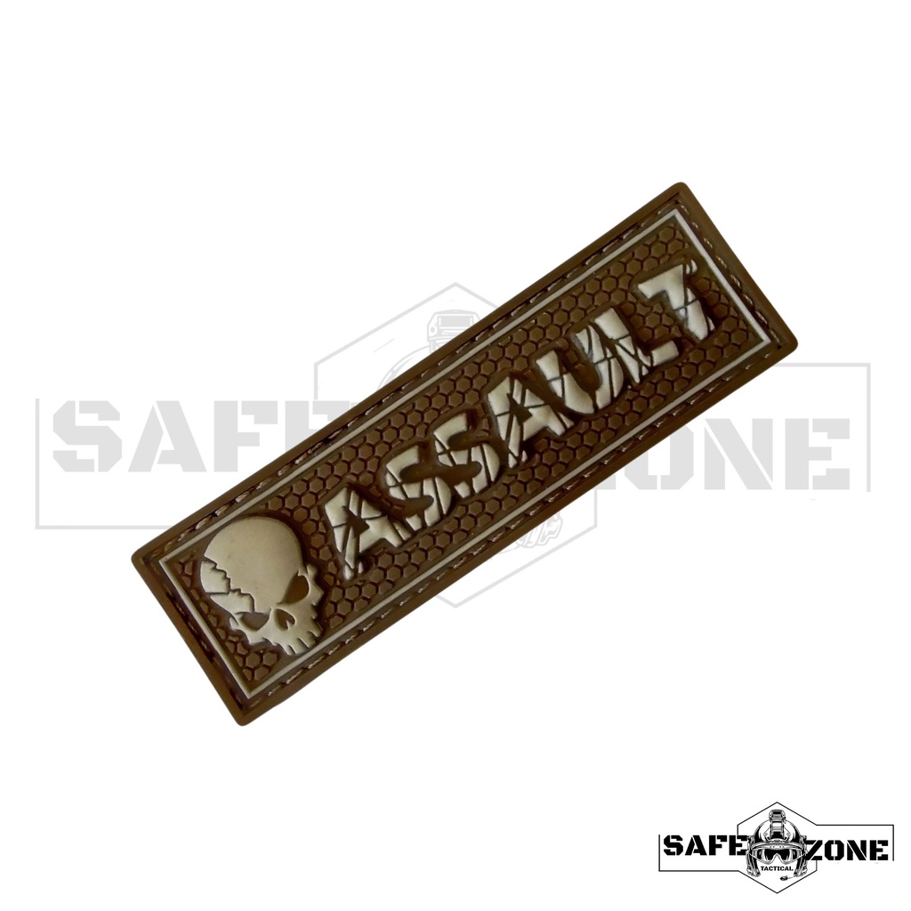 Patch Emborrachado Assault Airsoft Tan | Shopee Brasil