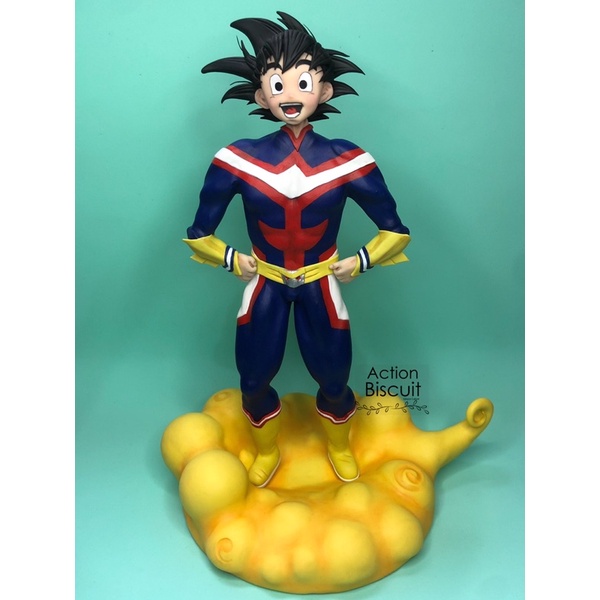 Goku com roupa do All Might action figure de biscuit crossover | Shopee ...