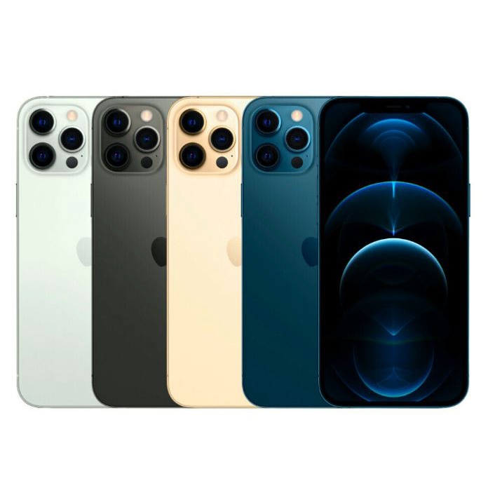 iPhone 12 Pro Max - Pacific Blue/Gold/Graphite/Silver 128GB/256GB/512GB ...