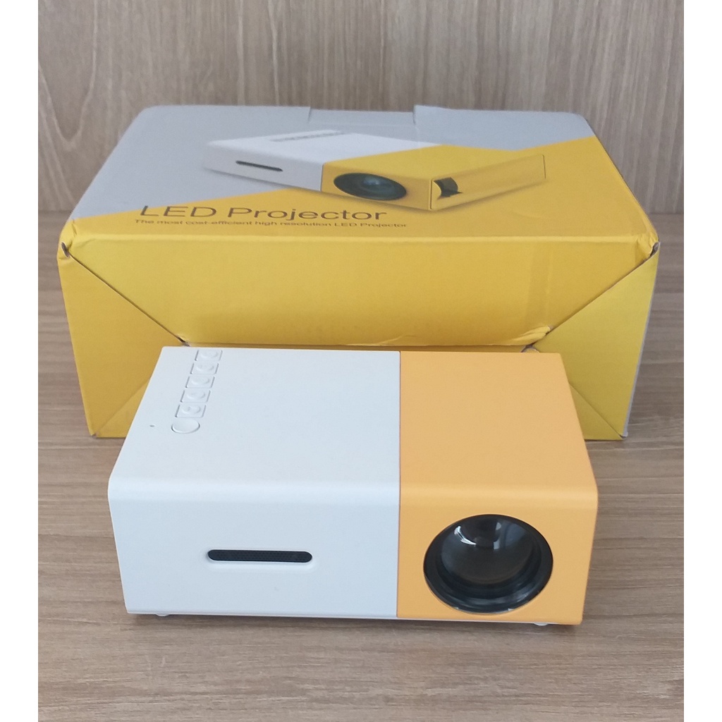 Mini Projetor Led Yg-300 Portatil Full Hd 600 Lumens Usb Hdmi Entrega Brasil | Shopee Brasil