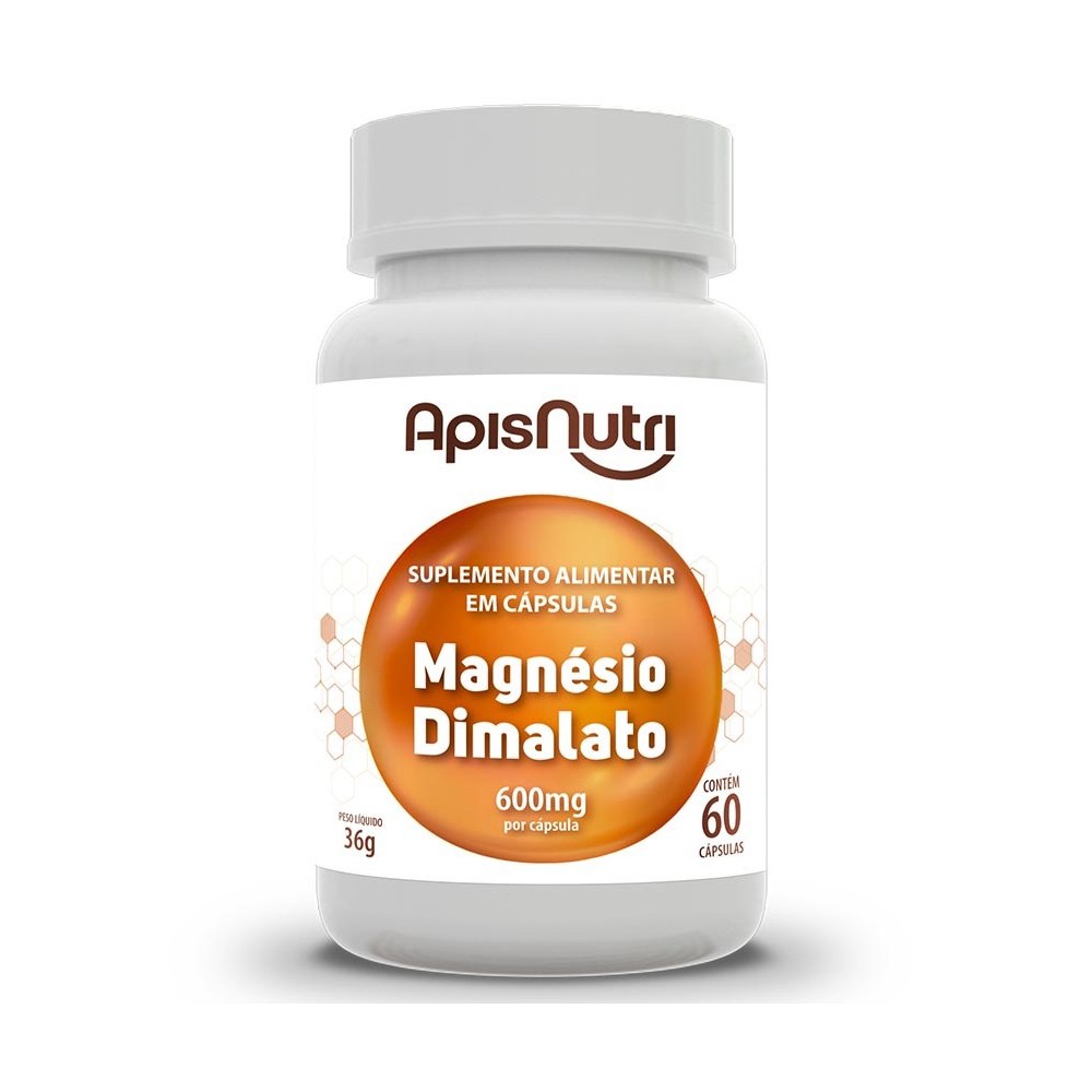 Magnésio Dimalato 60 Cps 600 Mg - Aspinutri | Shopee Brasil