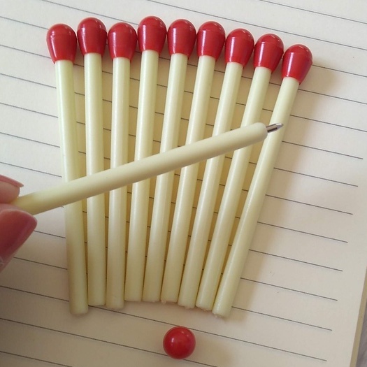Mini Caneta Esferográfica Divertida Fofa em formato de Palito de ...