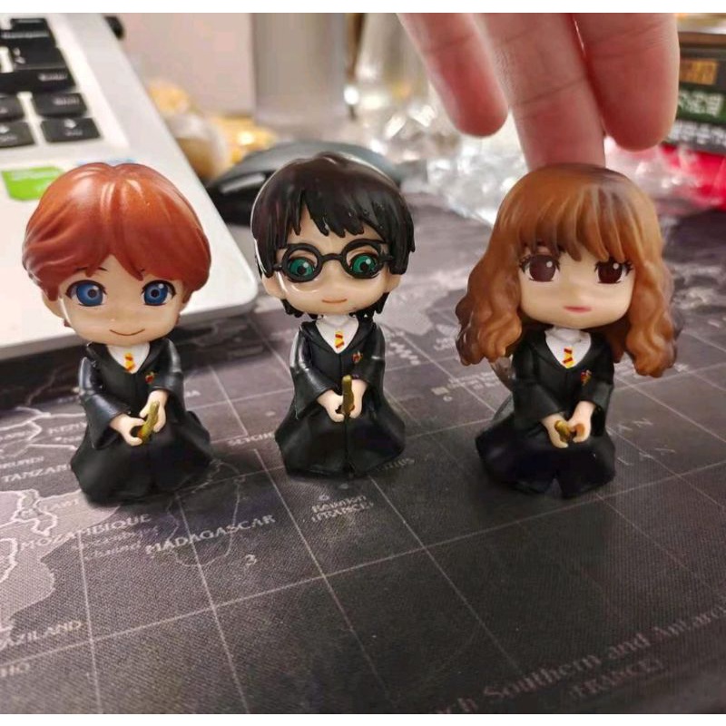 Kit figuras de ação Harry Potter Hermione Ron PVC | Shopee Brasil